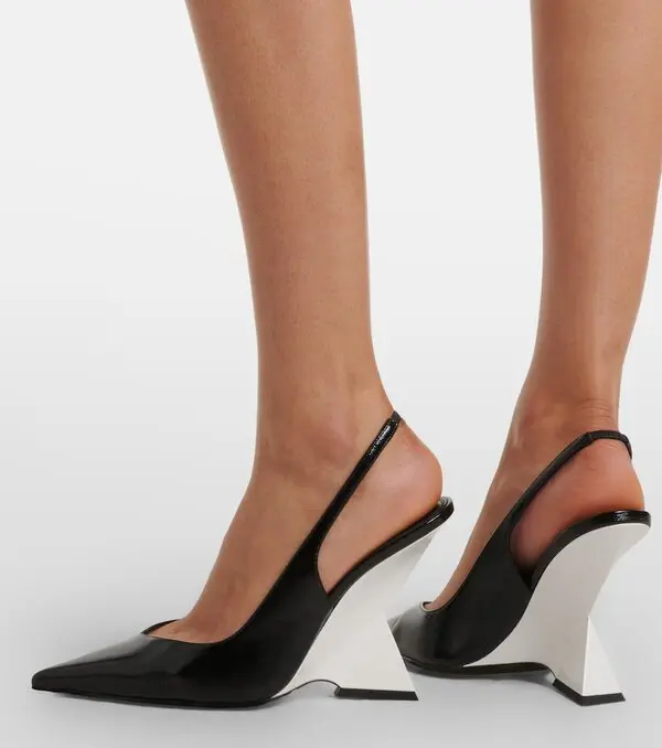 Attico Cheope Leather Pumps - Black