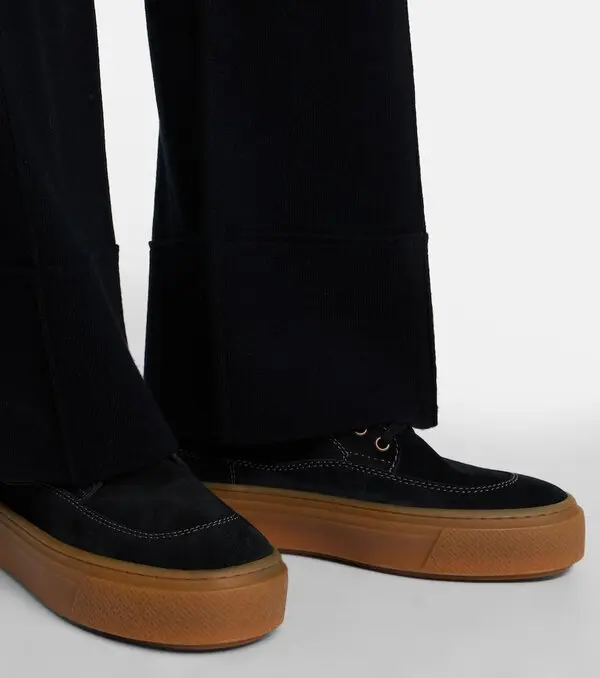 Hogan H705 Suede Lace-up Sneakers