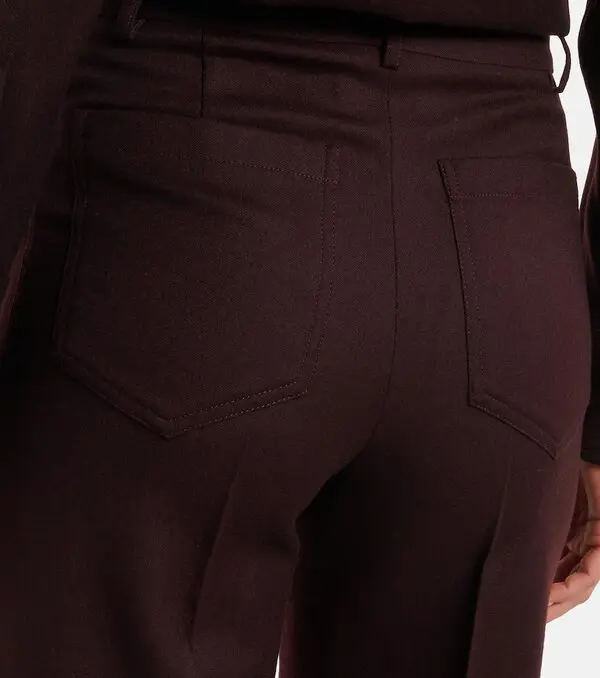 Victoria Beckham Alina Virgin Wool Wide-leg Pants