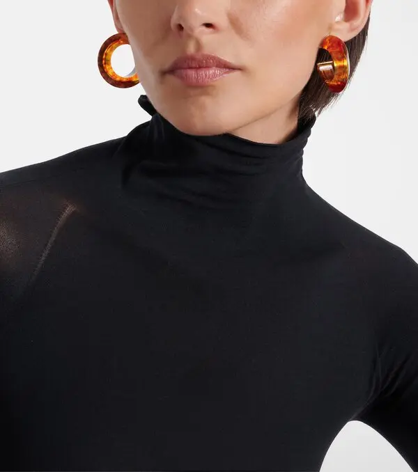 Alaïa Leopard-print Hoop Earrings