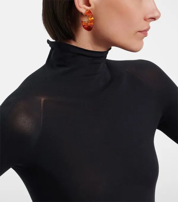 Alaïa Leopard-print Hoop Earrings