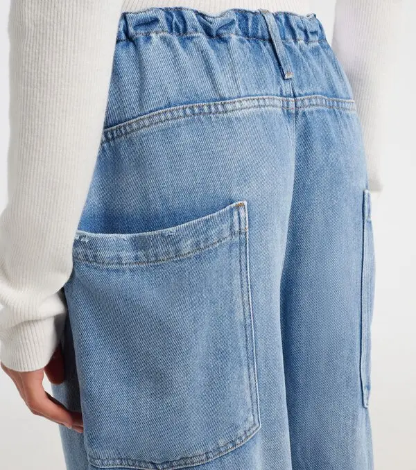 AGOLDE Shaw Wide-leg Jeans In Script - Blue