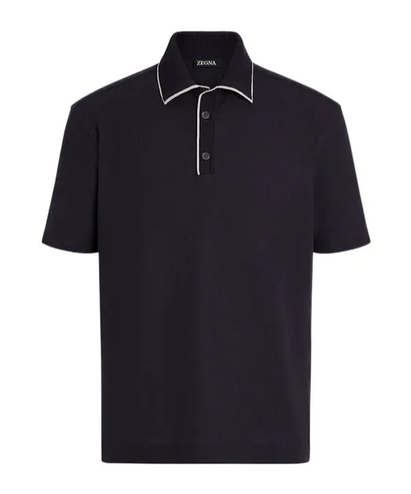 Zegna Short-sleeved Polo Shirt - Black