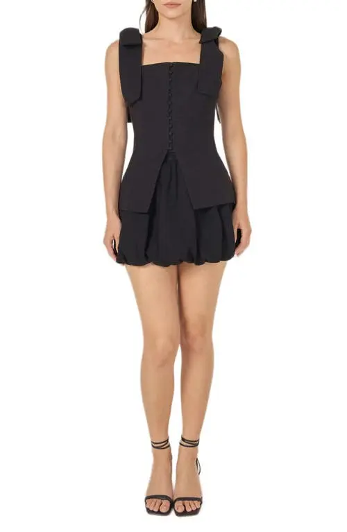 Endless Rose Bow Shoulder Sleeveless Top