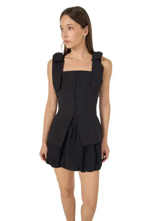 Endless Rose Bow Shoulder Sleeveless Top