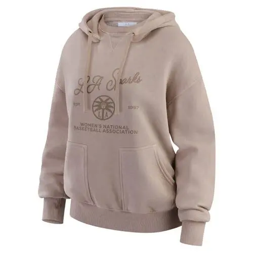 WEAR BY ERIN ANDREWS Los Angeles Sparks Washed Pullover Crewdie