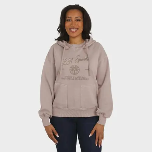 WEAR BY ERIN ANDREWS Los Angeles Sparks Washed Pullover Crewdie