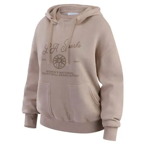 WEAR BY ERIN ANDREWS Los Angeles Sparks Washed Pullover Crewdie