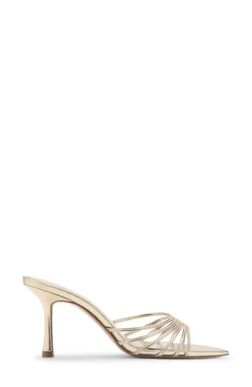 Mango Pointed Toe Slide Sandal With Strappy Detailing