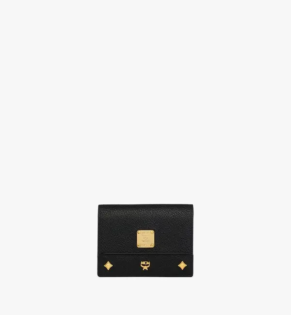 Mcm Pina Wallet In Studded Calfskin