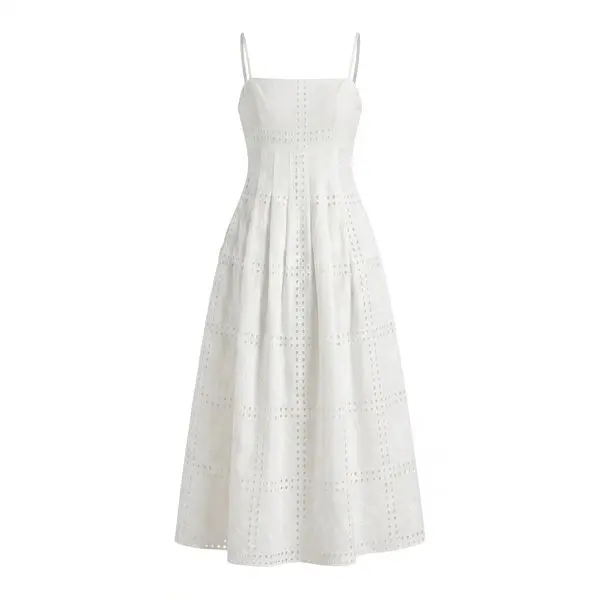 Yumi Kim Sky Eyelet Dress - White