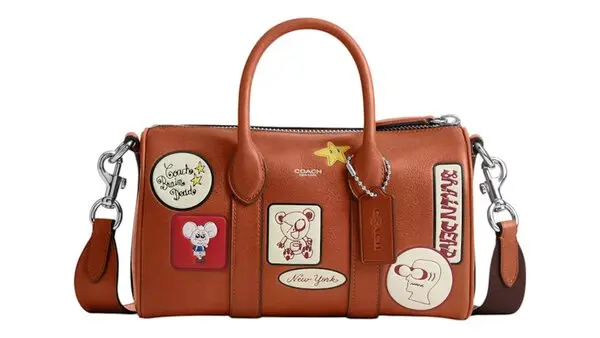 COACH X Brain Dead Compass Bag 25 With Patches - Brown