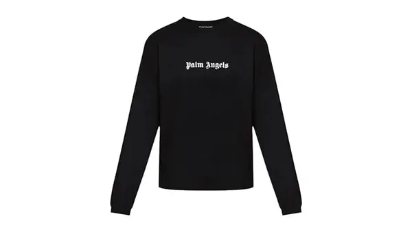 Palm Angels Classic Logo Slim Long Sleeve T-shirt - Black