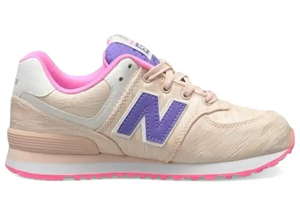 NEW BALANCE 574 Tan Purple Camo - Pink