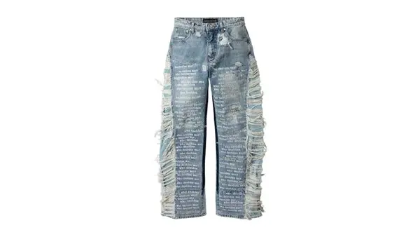 WHO DECIDES WAR Ultra Flare Scripture Denim - Multicolor