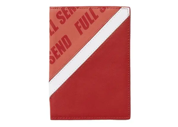 FULL SEND Travel Passport Holder - Red