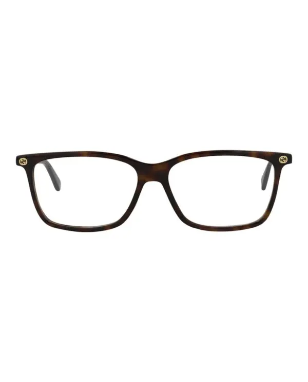 Gucci Squareframe Acetate Optical Frames Havana Havana Transparent - Multicolor