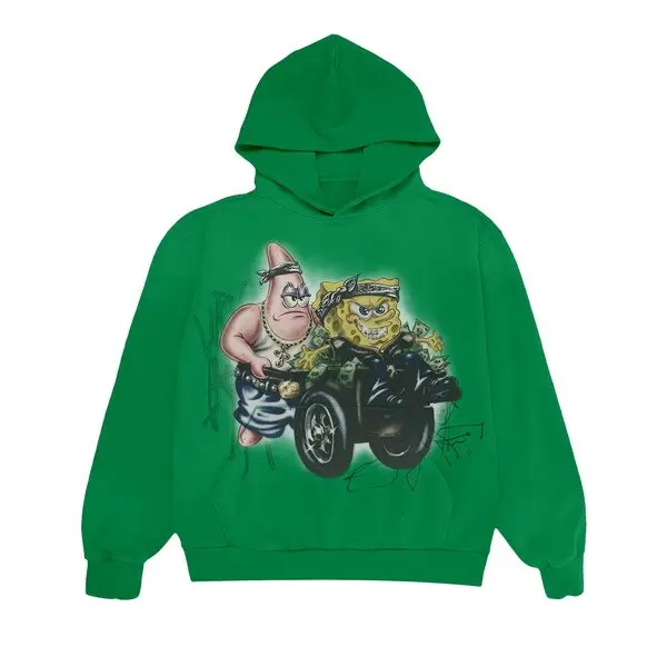 TRAVIS SCOTT X Spongebob Fancy Life Hoodie - Green