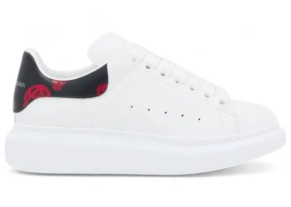 Alexander McQueen Oversized Skulls - White/black/red