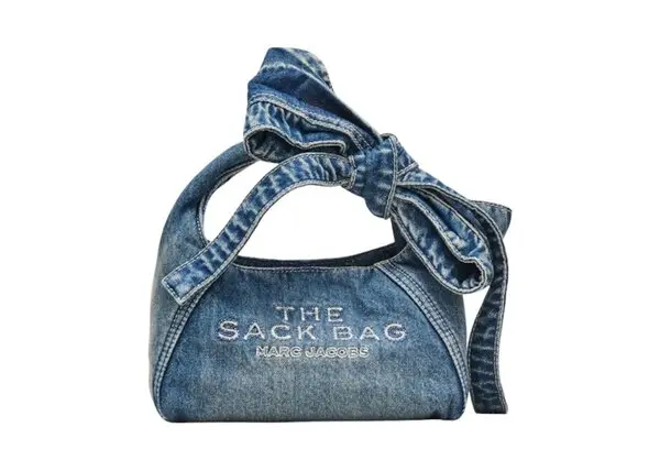 Marc Jacobs Bow Denim Mini Sack Bag