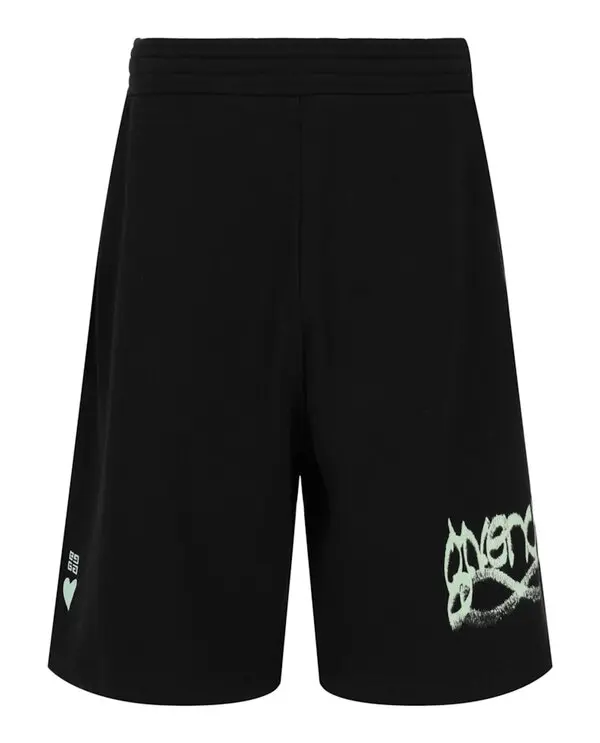 Givenchy Logoprint Boxy Shorts - Black
