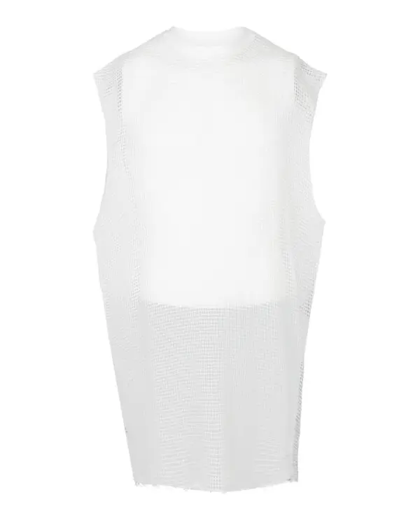 Givenchy Net With Rawedge Trim Tank Top
