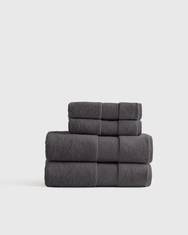 Quince Classic Organic Turkish Cotton Bath Bundle - Charcoal
