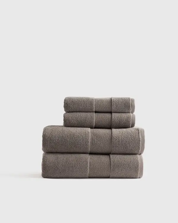 Quince Classic Organic Turkish Cotton Bath Bundle - Heather Brown