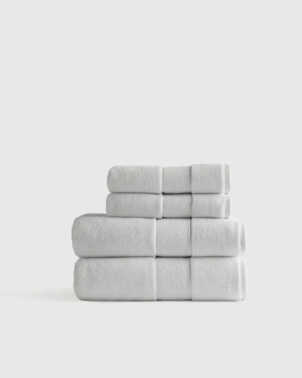 Quince Classic Organic Turkish Cotton Bath Bundle - Light Grey