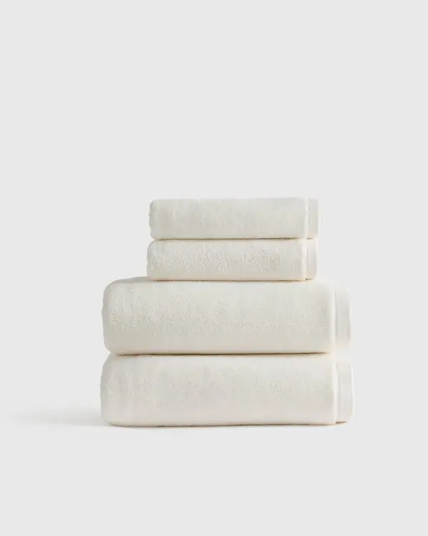 Quince Plush Organic Turkish Cotton Bath Bundle - Ivory