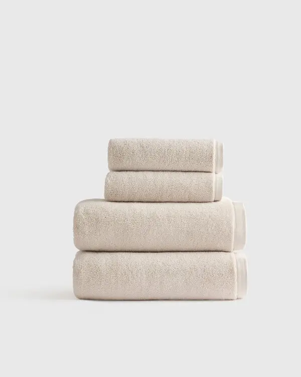 Quince Plush Organic Turkish Cotton Bath Bundle - Oat