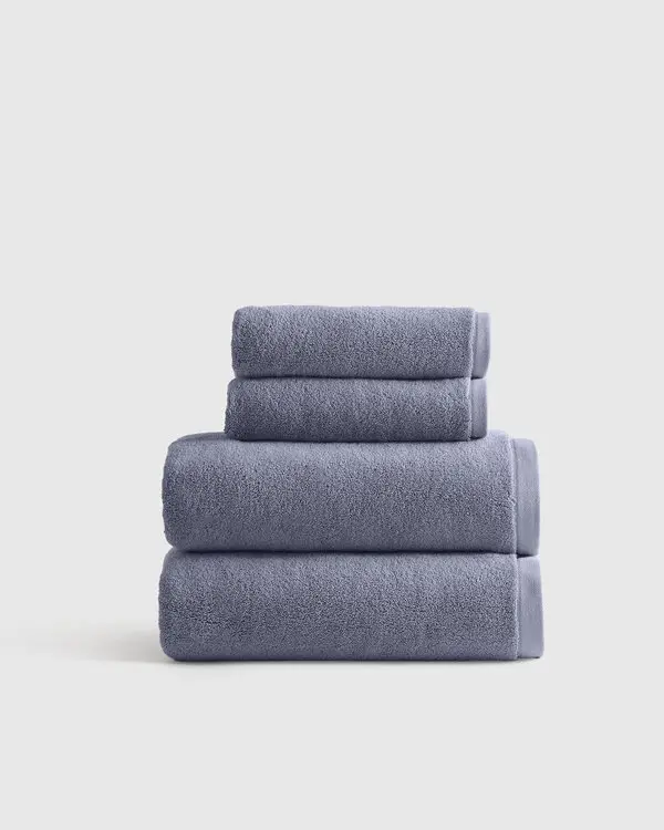 Quince Plush Organic Turkish Cotton Bath Bundle - Twilight Blue