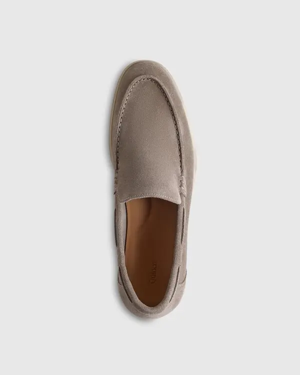 Quince Soft Suede Mariner Loafer - Smoke