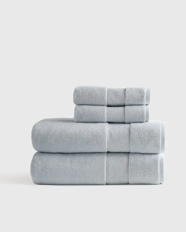 Quince Classic Organic Turkish Cotton Bath Sheet Bundle - Hydrangea