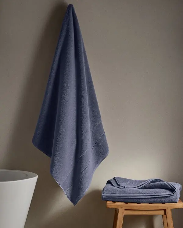 Quince Classic Organic Turkish Cotton Bath Sheet Bundle - Twilight Blue