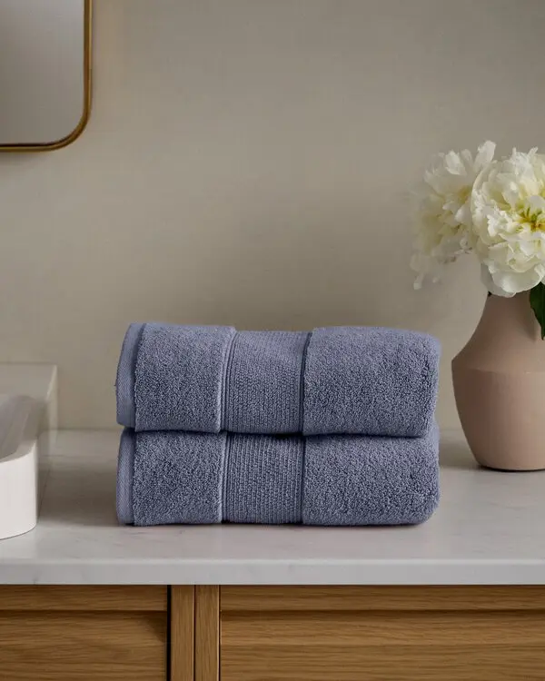 Quince Classic Organic Turkish Cotton Bath Sheet Bundle - Twilight Blue