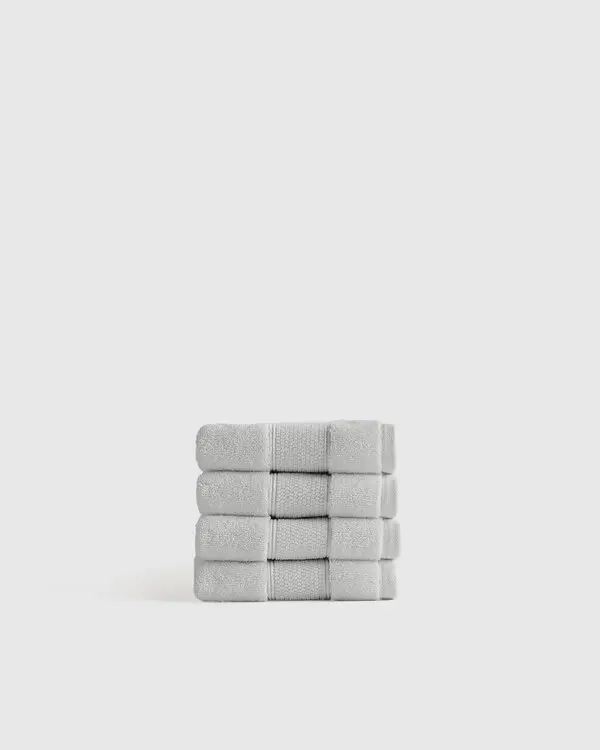 Quince Classic Organic Turkish Cotton Washcloth - Light Grey