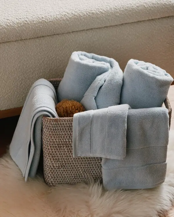 Quince Classic Organic Turkish Cotton Hand Towel - Hydrangea