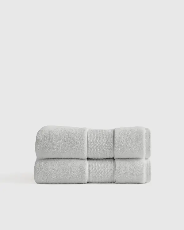 Quince Classic Organic Turkish Cotton Hand Towel - Light Grey