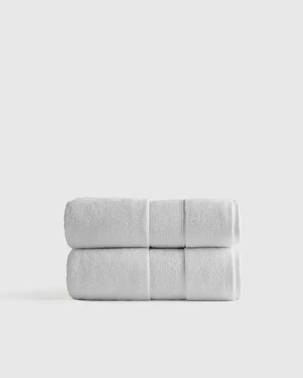 Quince Classic Organic Turkish Cotton Bath Towel - Light Grey