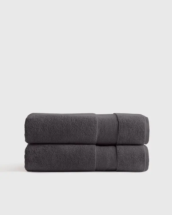 Quince Classic Organic Turkish Cotton Bath Sheet - Charcoal