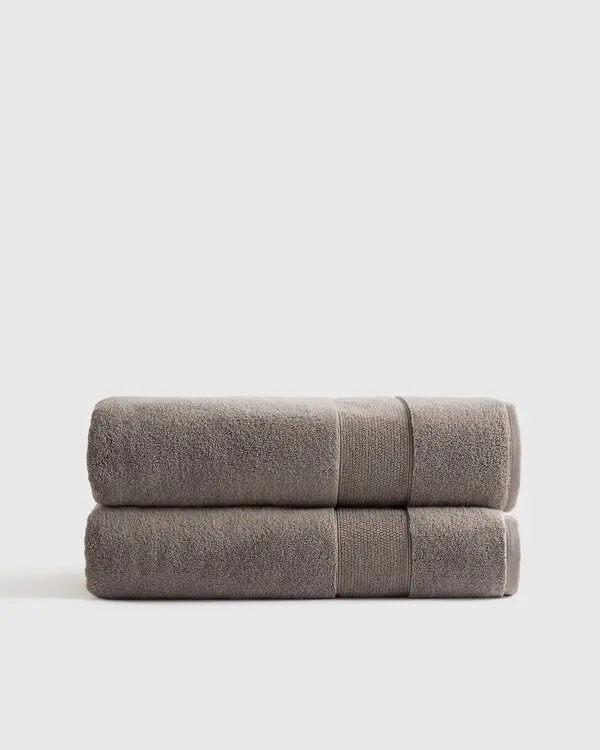 Quince Classic Organic Turkish Cotton Bath Sheet - Heather Brown