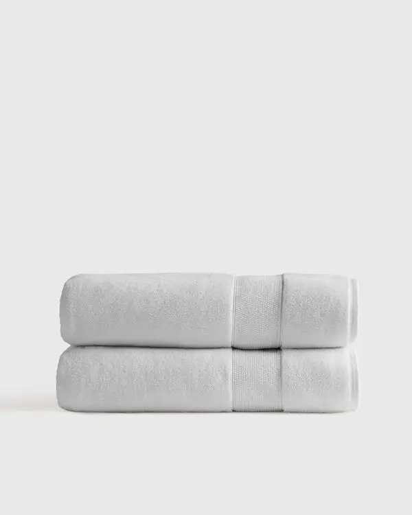 Quince Classic Organic Turkish Cotton Bath Sheet - Light Grey
