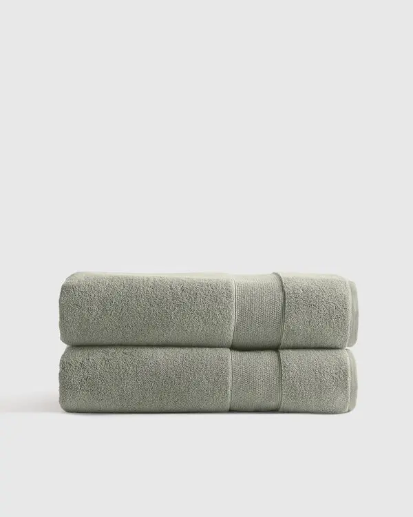Quince Classic Organic Turkish Cotton Bath Sheet - Sage