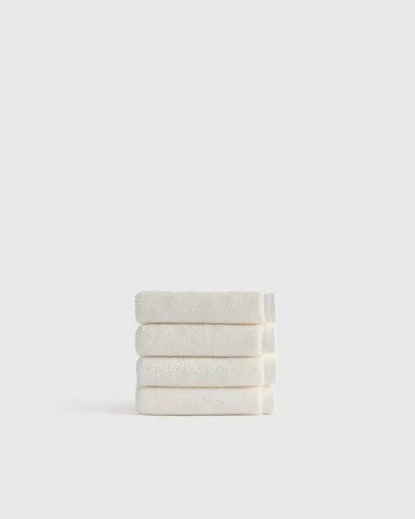 Quince Plush Organic Turkish Cotton Washcloth - Ivory
