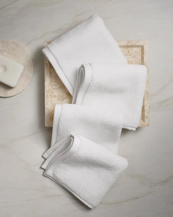 Quince Plush Organic Turkish Cotton Washcloth - White