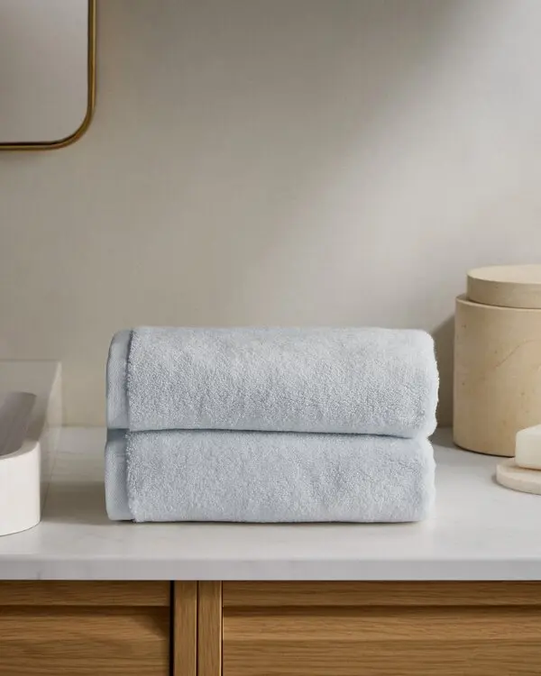 Quince Plush Organic Turkish Cotton Hand Towel - Hydrangea