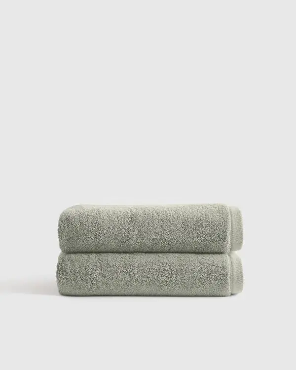 Quince Plush Organic Turkish Cotton Hand Towel - Sage