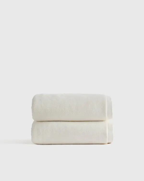 Quince Plush Organic Turkish Cotton Bath Towel - Ivory