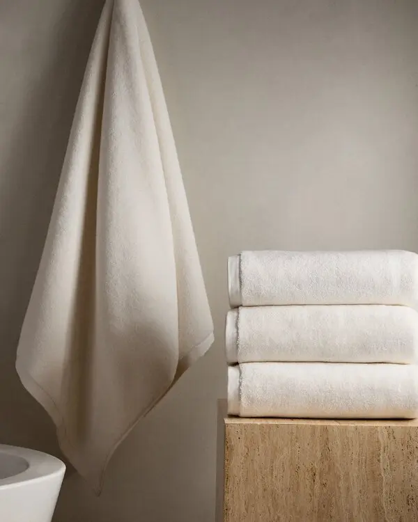 Quince Plush Organic Turkish Cotton Bath Towel - Ivory